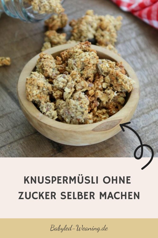 Knuspermüsli ohne Zucker selber machen